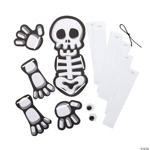 Set of 12 Paper Chain Skeleton Craft Personalized Halloween Treats - Etsy