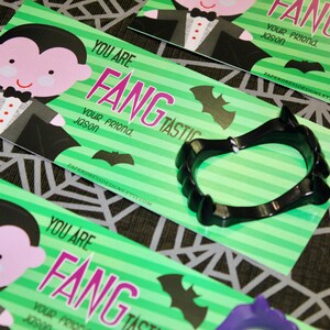 Fangtastic Vampire Fang Halloween - Personalized Classroom Treat ...