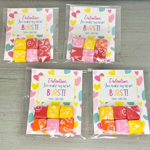 Set of 24 - You Make My Heart Burst! Star Burst - Kids Valentine ...