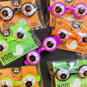 Set of 16 - BOO! Eye See You! Personalized Halloween Treats Favors ...