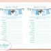 INSTANT Download - Baby Shower Clothesline Word Scramble Game - Blue ...
