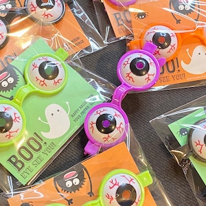 Set of 16 - BOO! Eye See You! Personalized Halloween Treats Favors ...