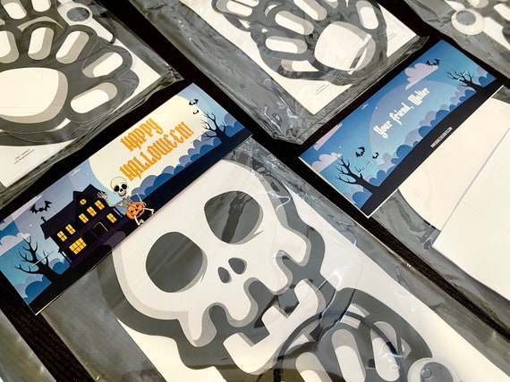Set of 12 Paper Chain Skeleton Craft Personalized - Etsy