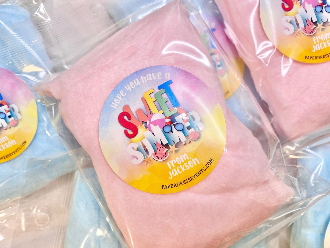 24 Sweet Summer Cotton Candy Favors - Set of 24 - Classroom End of Year ...