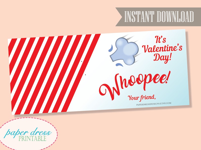 INSTANT Download - Whoopee Its Valentines Day Kids Valentine - Whoopee ...