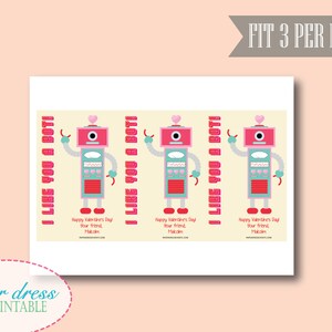 I Like You a Bot Valentine - Pop Tube Valentine - Toddler Kids ...
