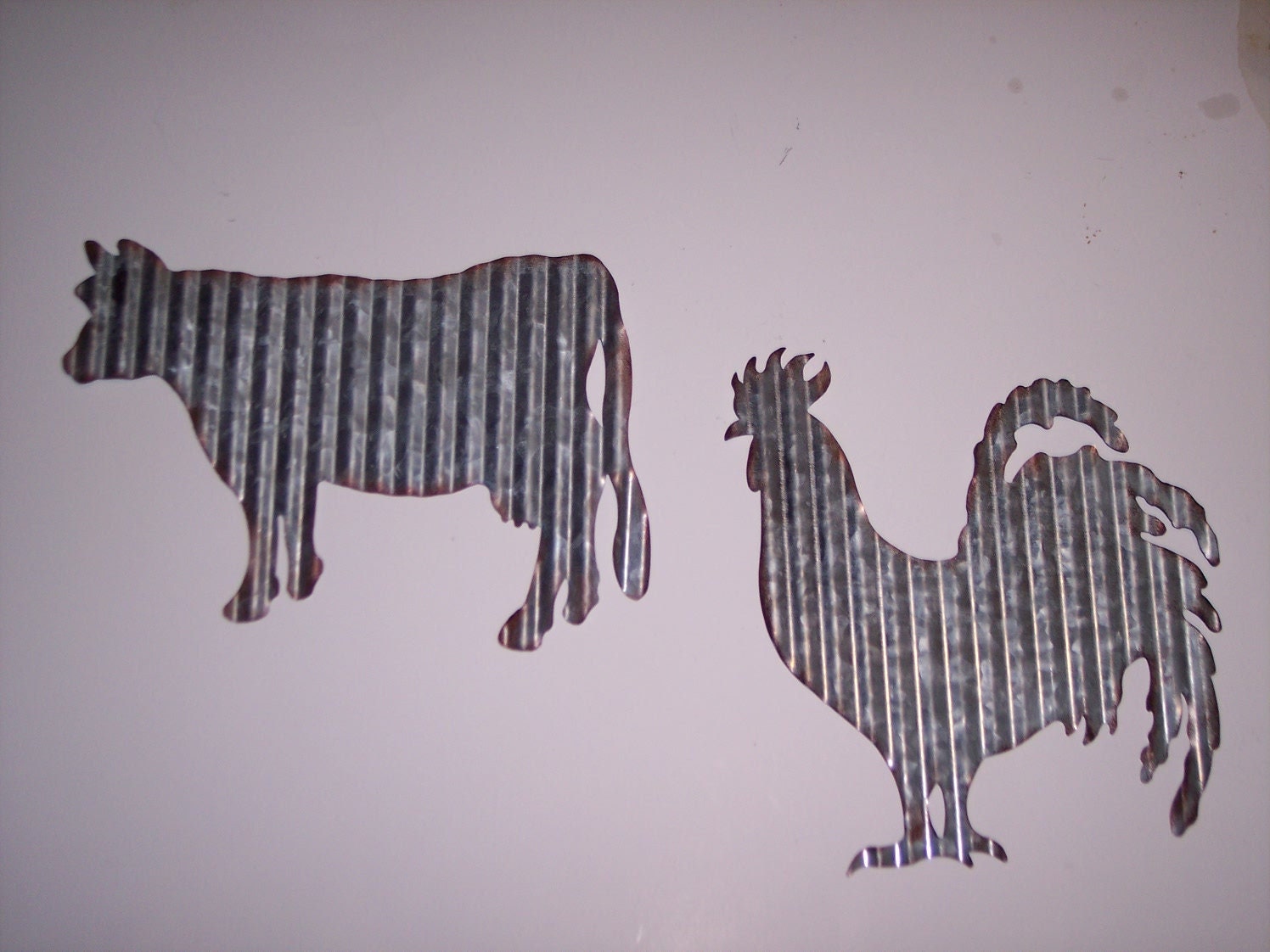 Corrugated Tin Pig Wall Art Tin Farm Animals Metal Wall Art | Etsy