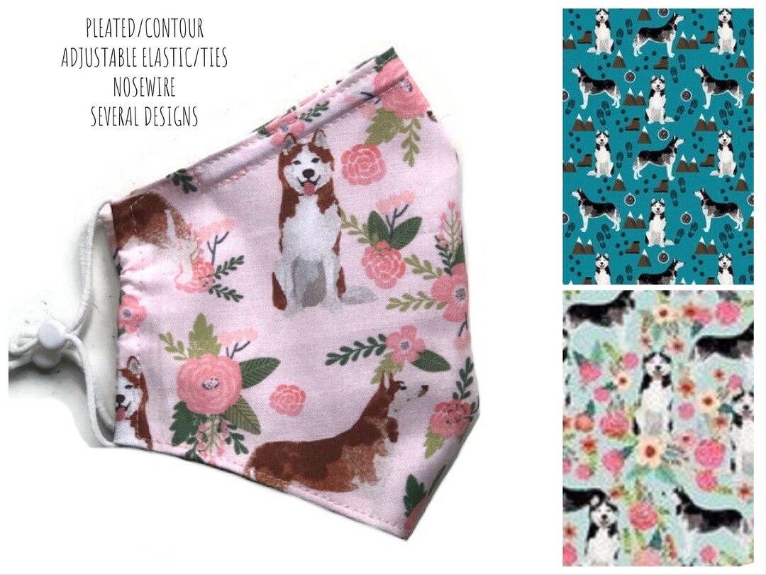 Husky Face Mask Several Styles & Options - Etsy