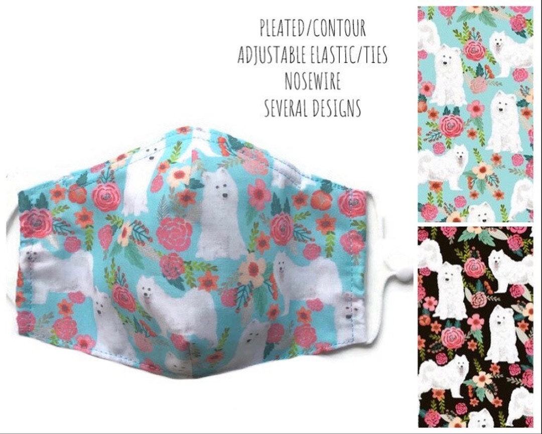 Samoyed Face Mask Several Styles & Options - Etsy
