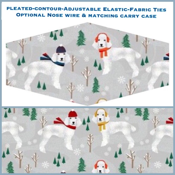 Poodle Face Mask Several Styles & Options | Etsy