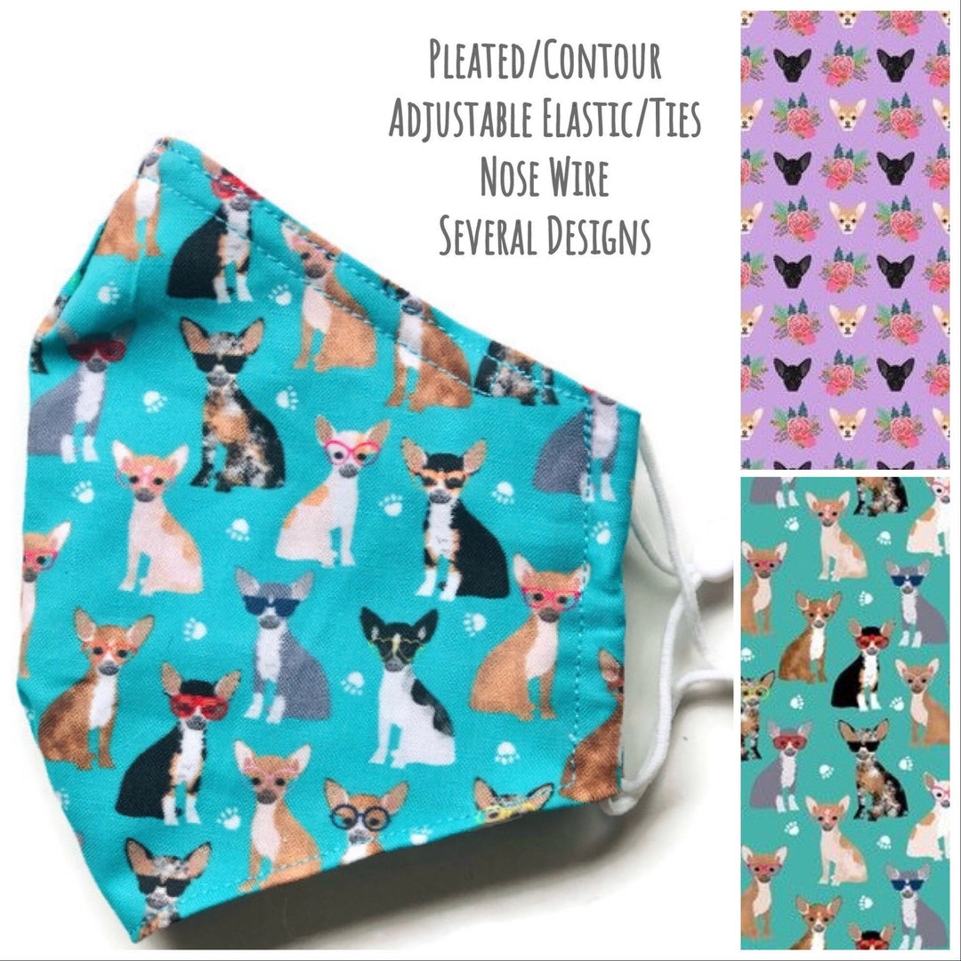 Chihuahua Face Mask Several Styles & Options - Etsy