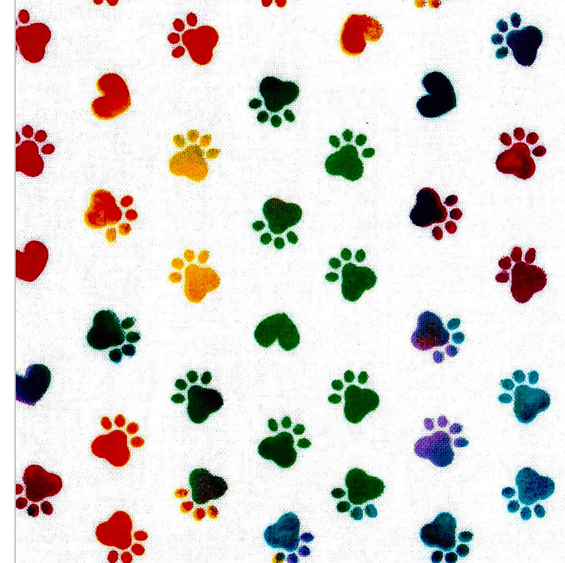 Pleated Paw Print Face Masks for Pet Lovers 2 Layer Cotton - Etsy