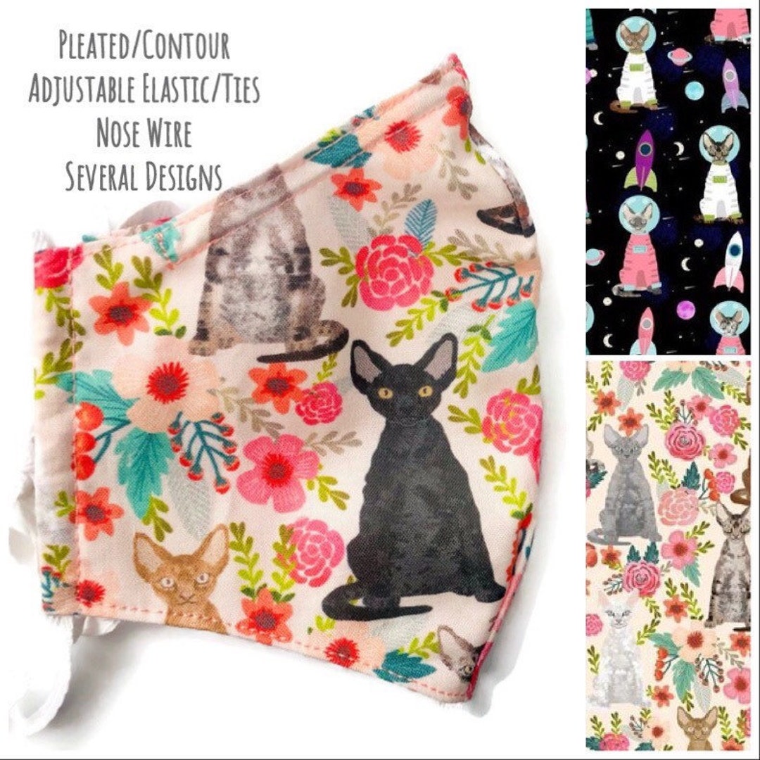 Devon Rex Face Mask Several Styles & Options - Etsy