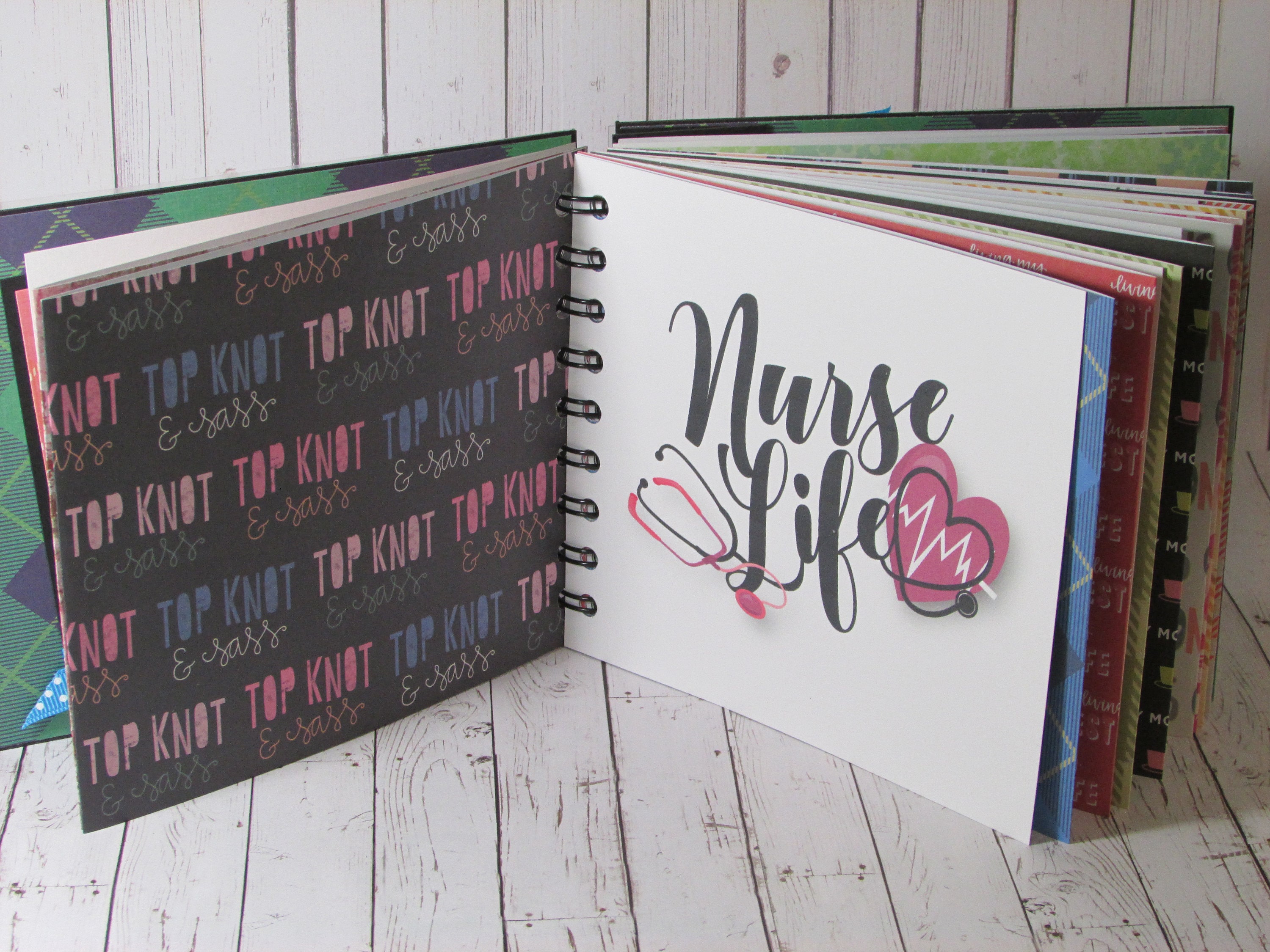 Nurse Scrapbook Photo Album Personalized with Name Gift for | Etsy