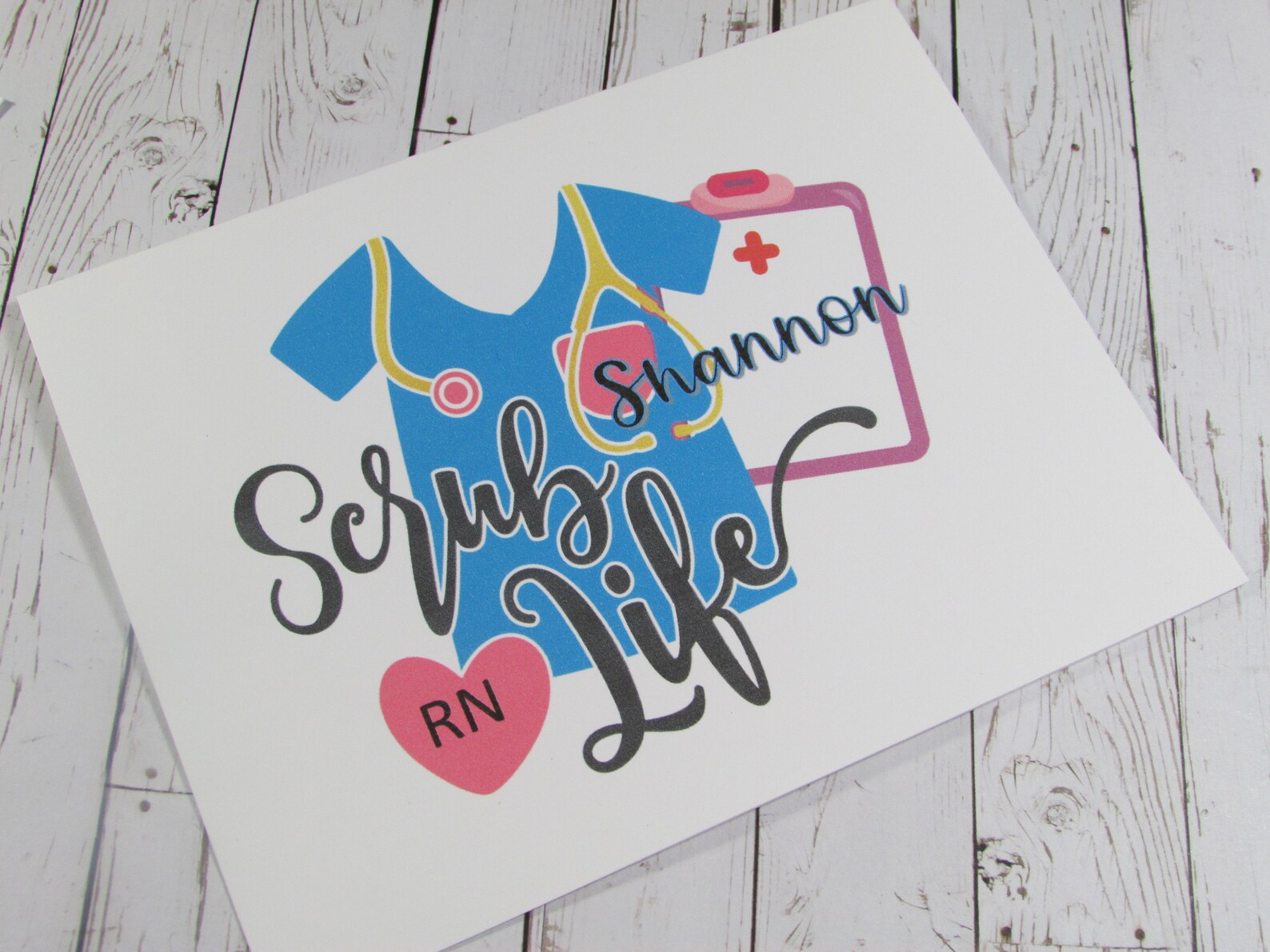 Nurse Note Card Set 12 Ct. Folded Notecards Thank You | Etsy