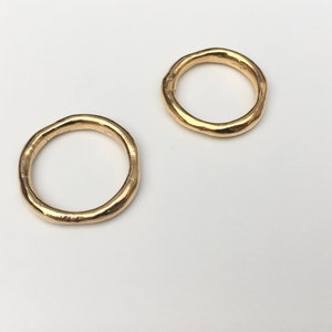 Wobbly Band Ring Perfectly Imperfect Organic Wax Carved - Etsy UK