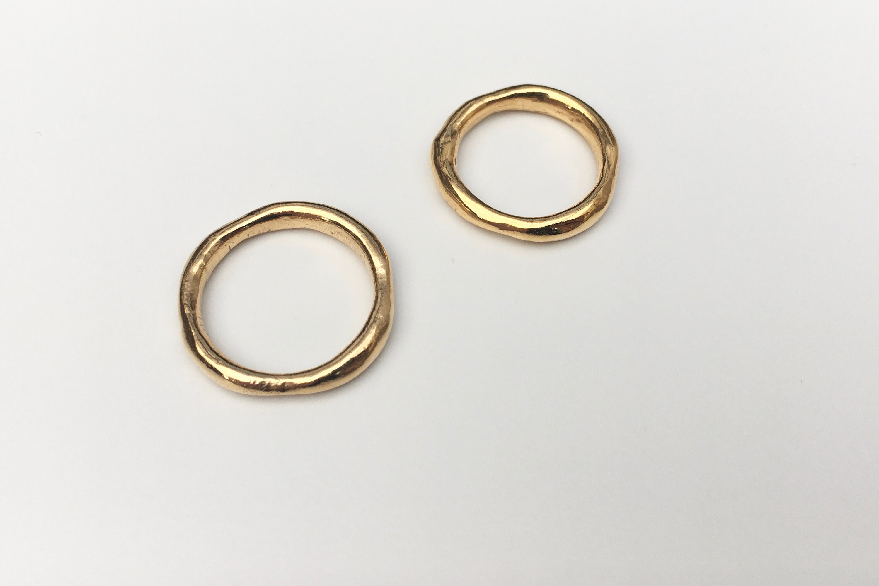 Wobbly Band Ring Perfectly Imperfect Organic Wax Carved - Etsy UK