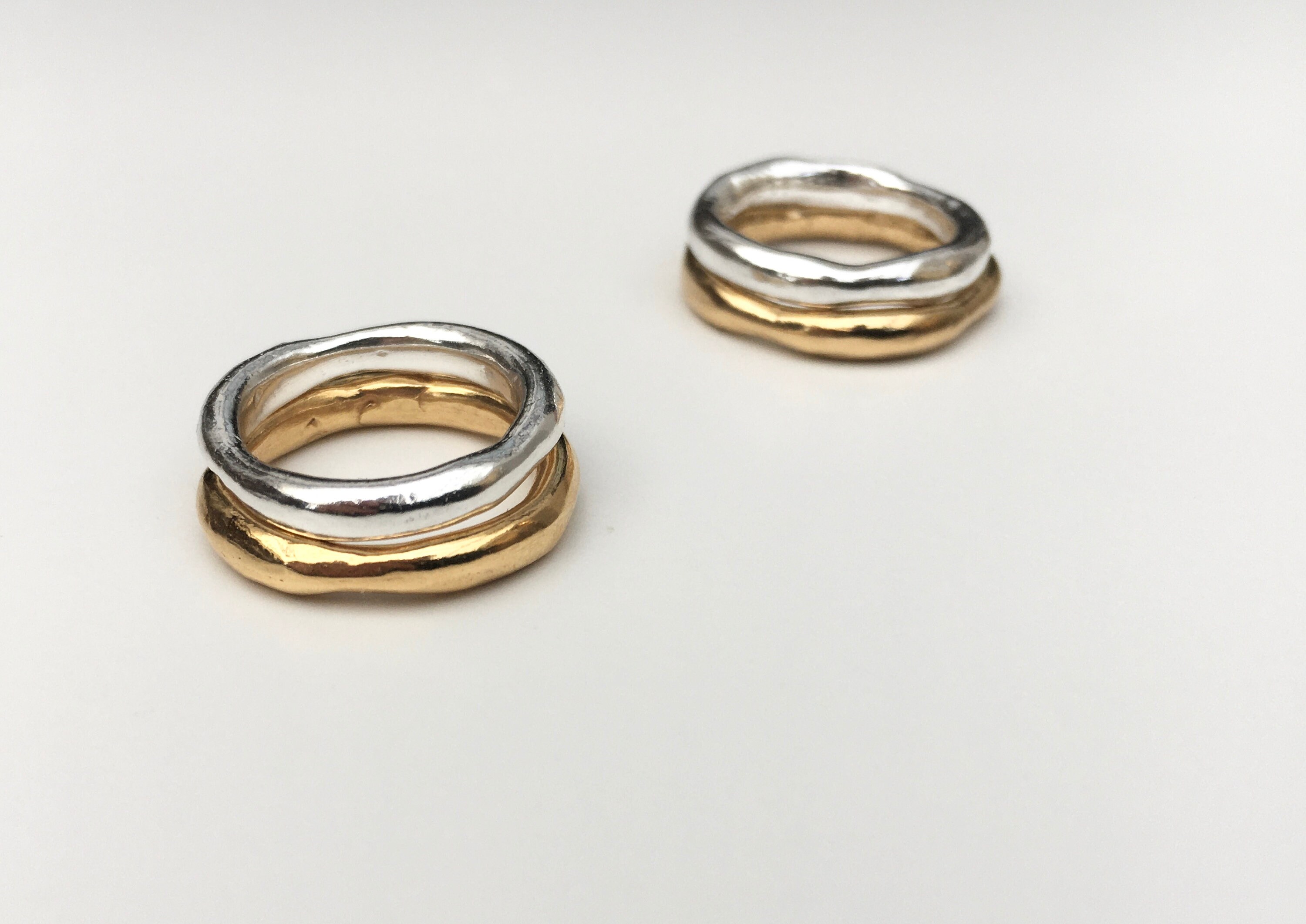 Wobbly Band Ring Perfectly Imperfect Organic Wax Carved - Etsy UK