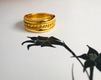 Wobbly Band Ring Perfectly Imperfect Organic Wax Carved - Etsy UK