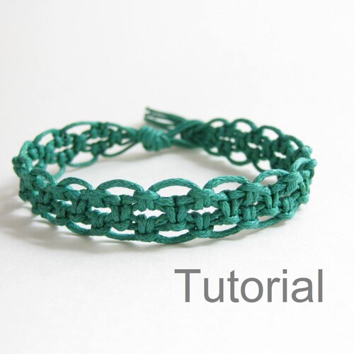 Micro Macrame Tutorial Leaves Bracelet Pattern Beaded - Etsy