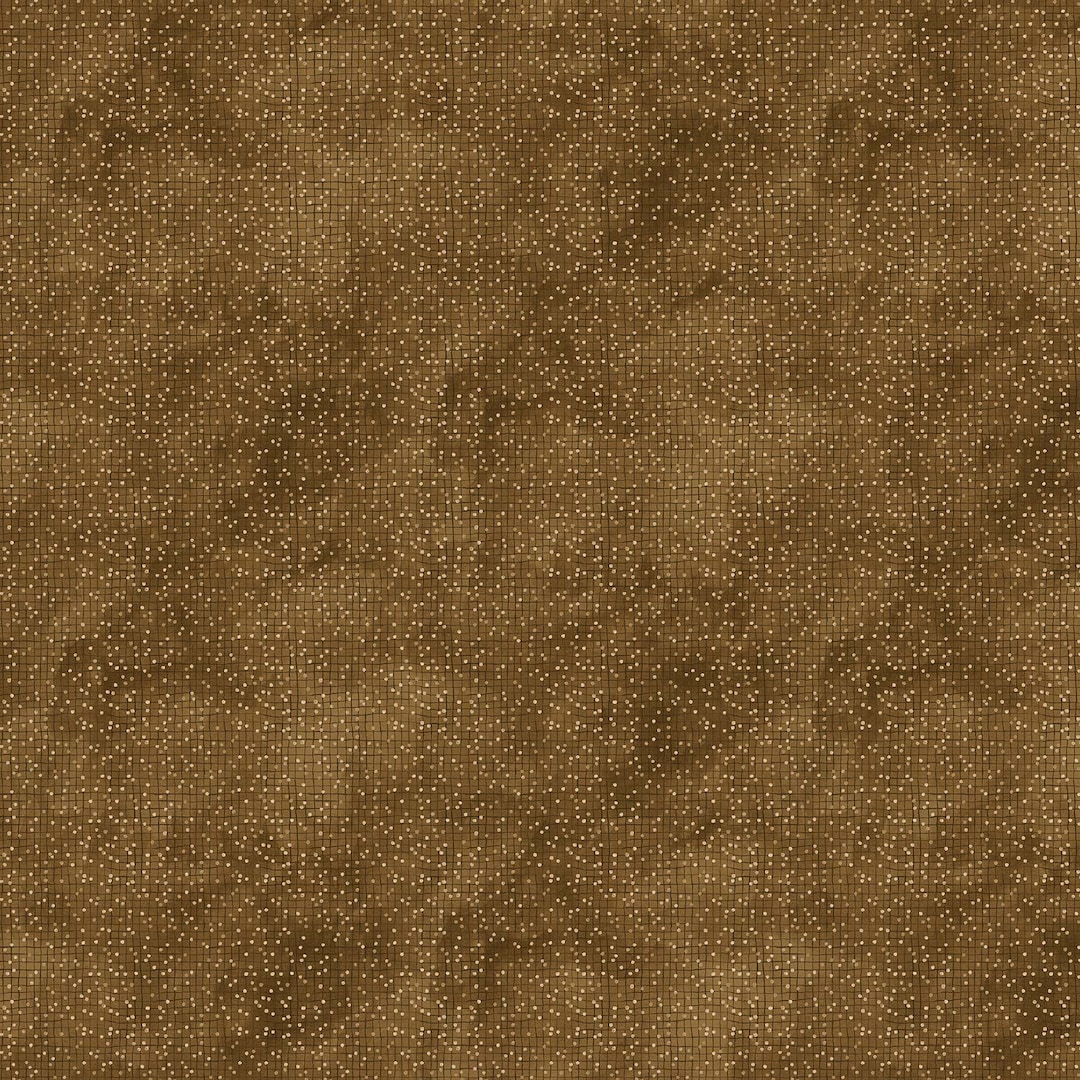 Grid Dots in Olive Brown | Marcel by Cecile Metzger | FIGO Fabrics ...