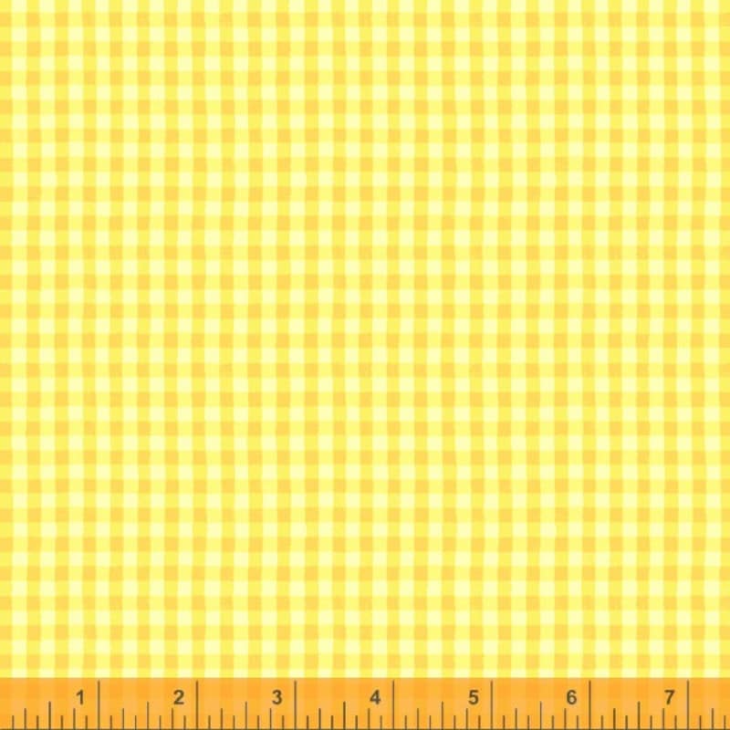 Yellow Plaid Fabric - Etsy