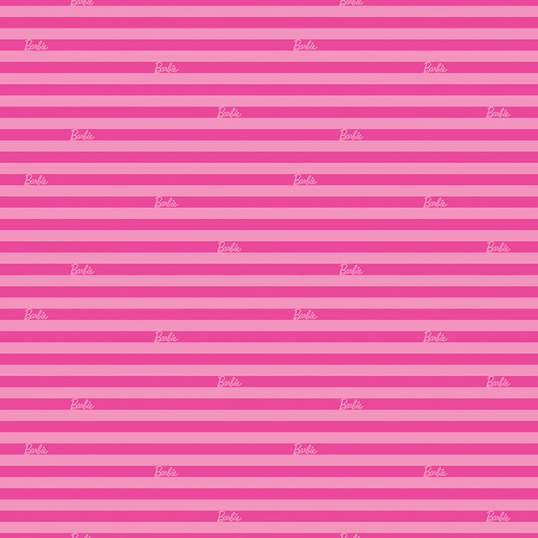 Barbie Stripes in Pink on Pink Barbie for Riley Blake - Etsy