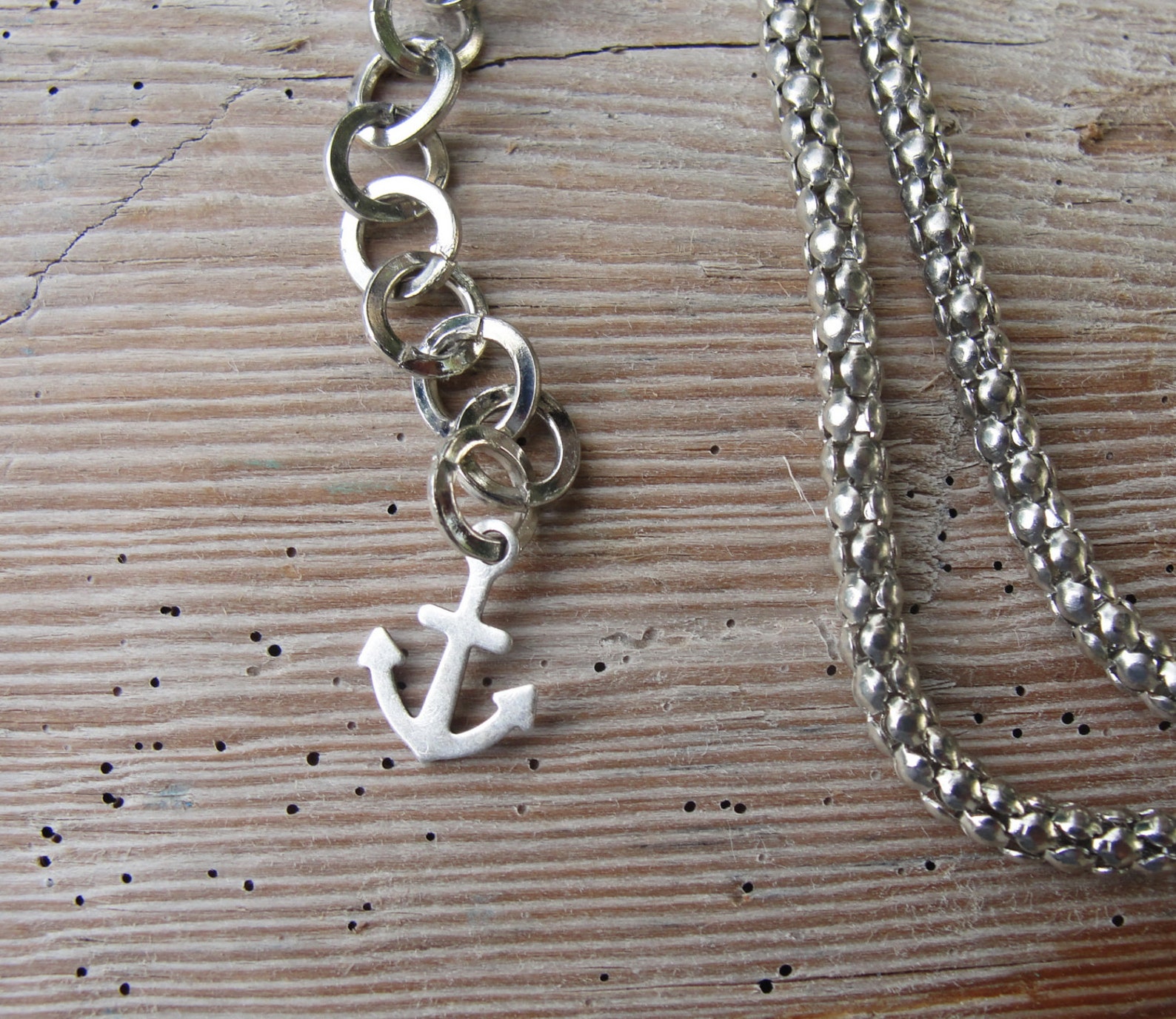 Whale Tail Necklace Nautical Necklace Beach Jewelry Anchor Necklace - Etsy