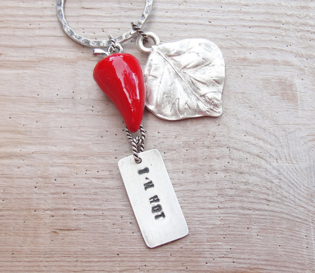 Red Hot Chili Pepper Keychain / Bag Ring Some Like It Hot - Etsy