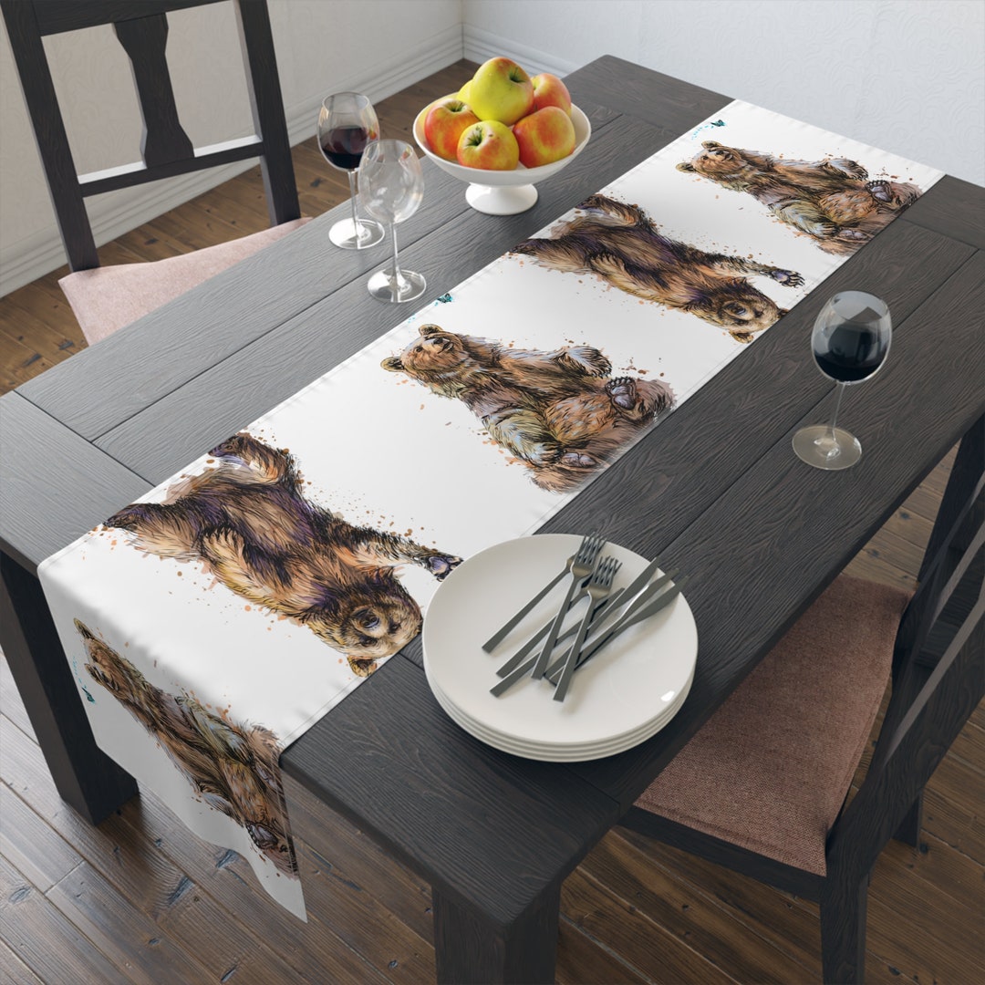 Cute Bears Table Runner Dining Decor Home Settings Table - Etsy