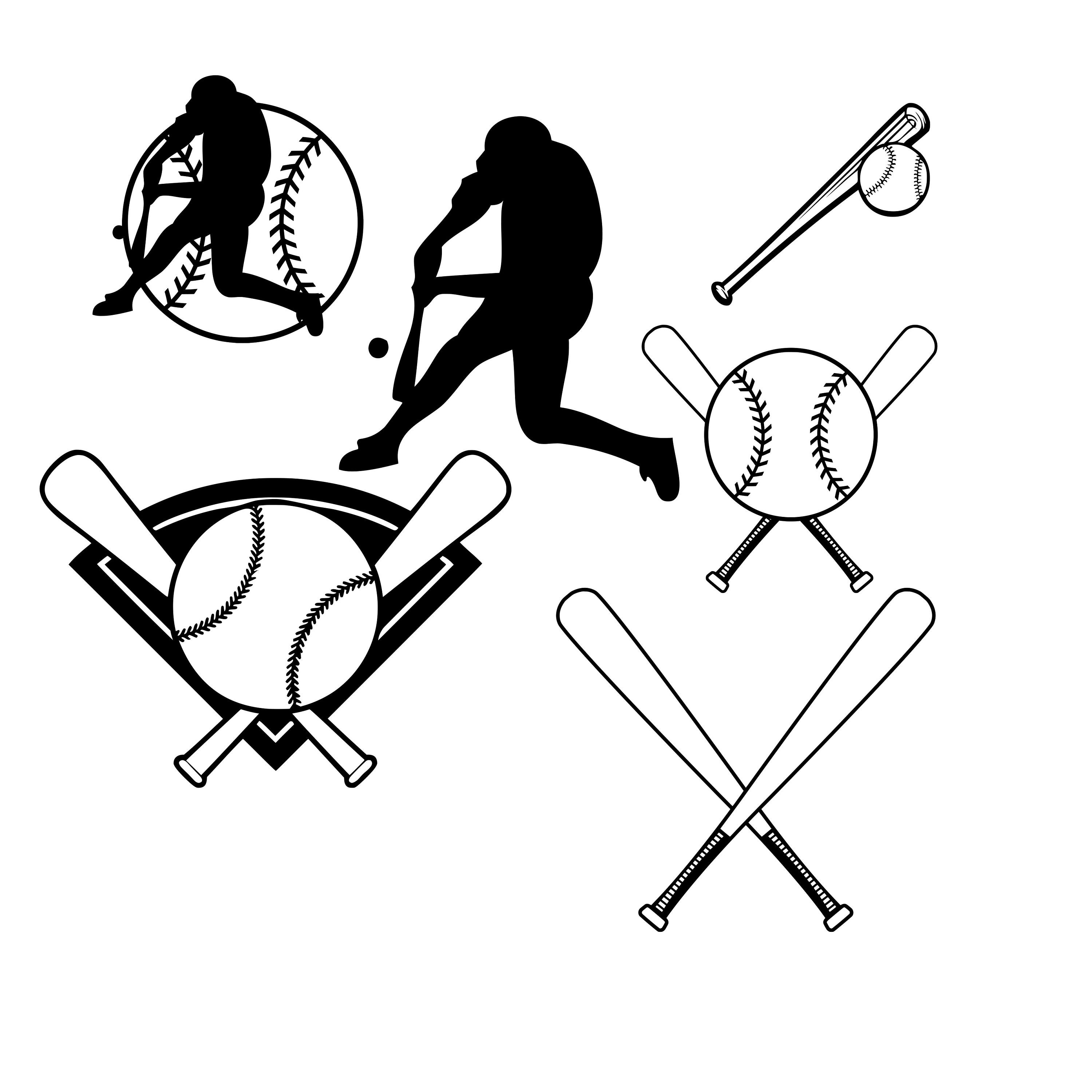 Baseball Bundle Svg Home Run Svg Home Plate Svg Digital - Etsy
