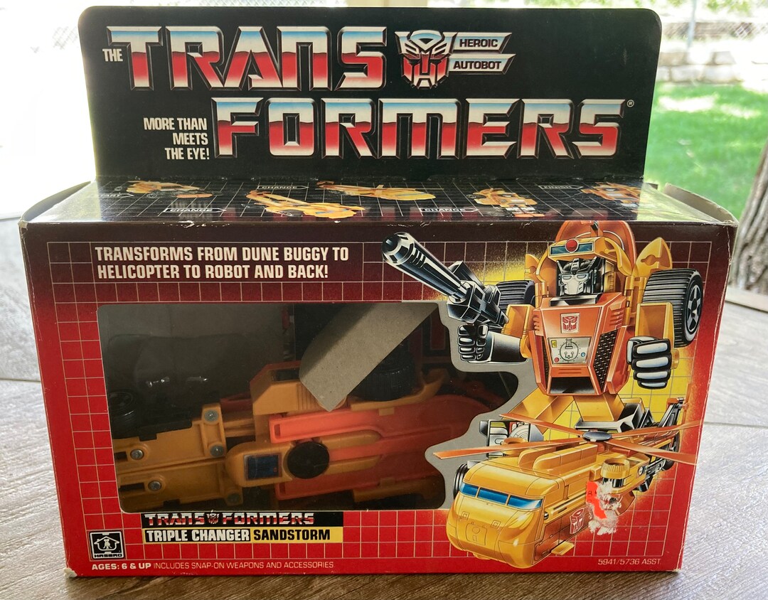 Vintage Transformer “triple Changer Sandstorm “ Hasbro - Etsy