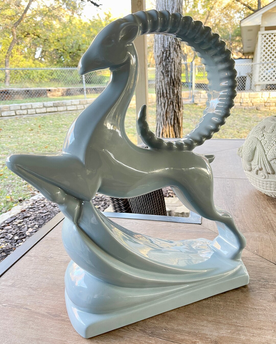 Vintage Large Ceramic Royal Haeger Ram - Etsy