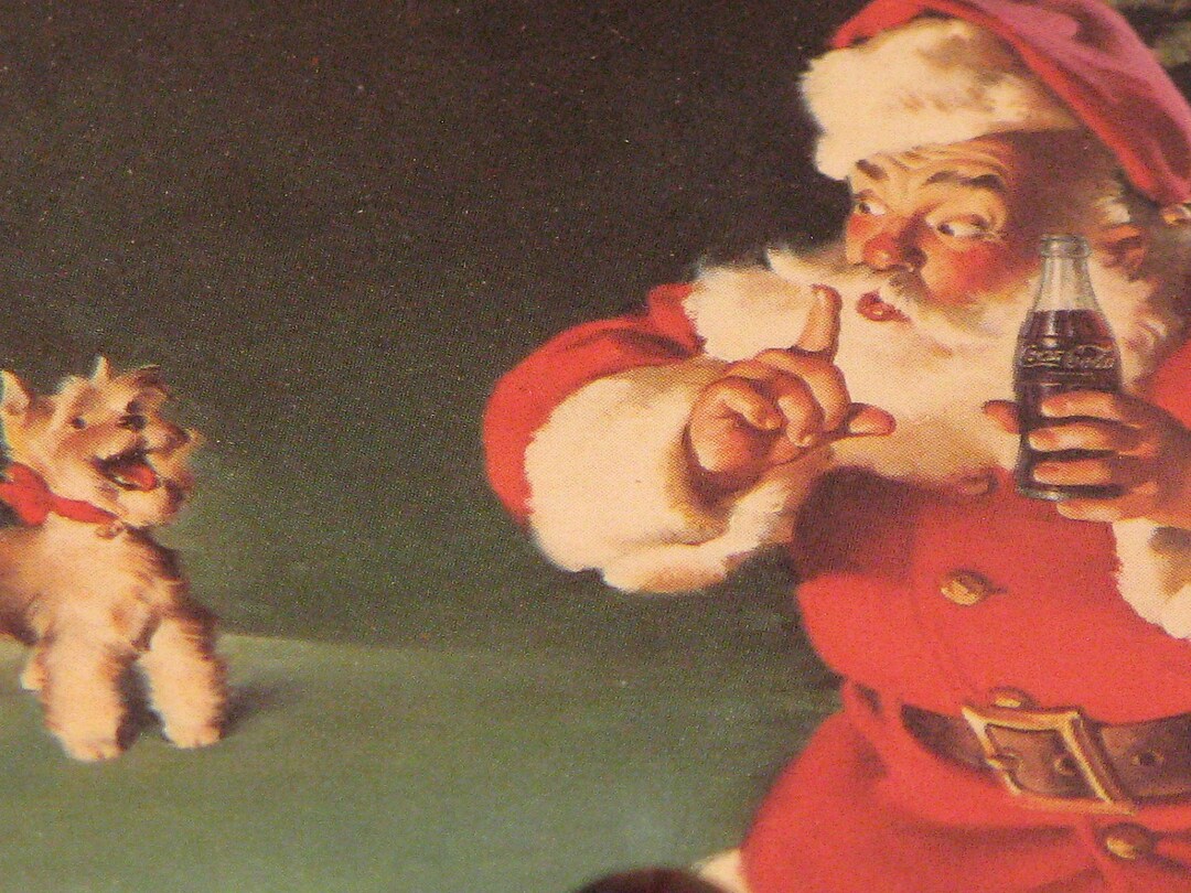 Vintage Coasters COCA COLA Old Fashioned Santa Clause - Etsy