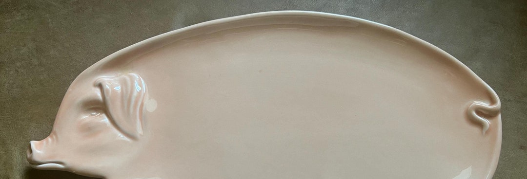 Vintage Ceramic Pig Platter Pottery Made in Italy - Etsy