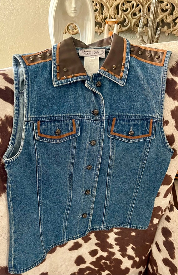 Stonebridge vintage denim vest - Gem