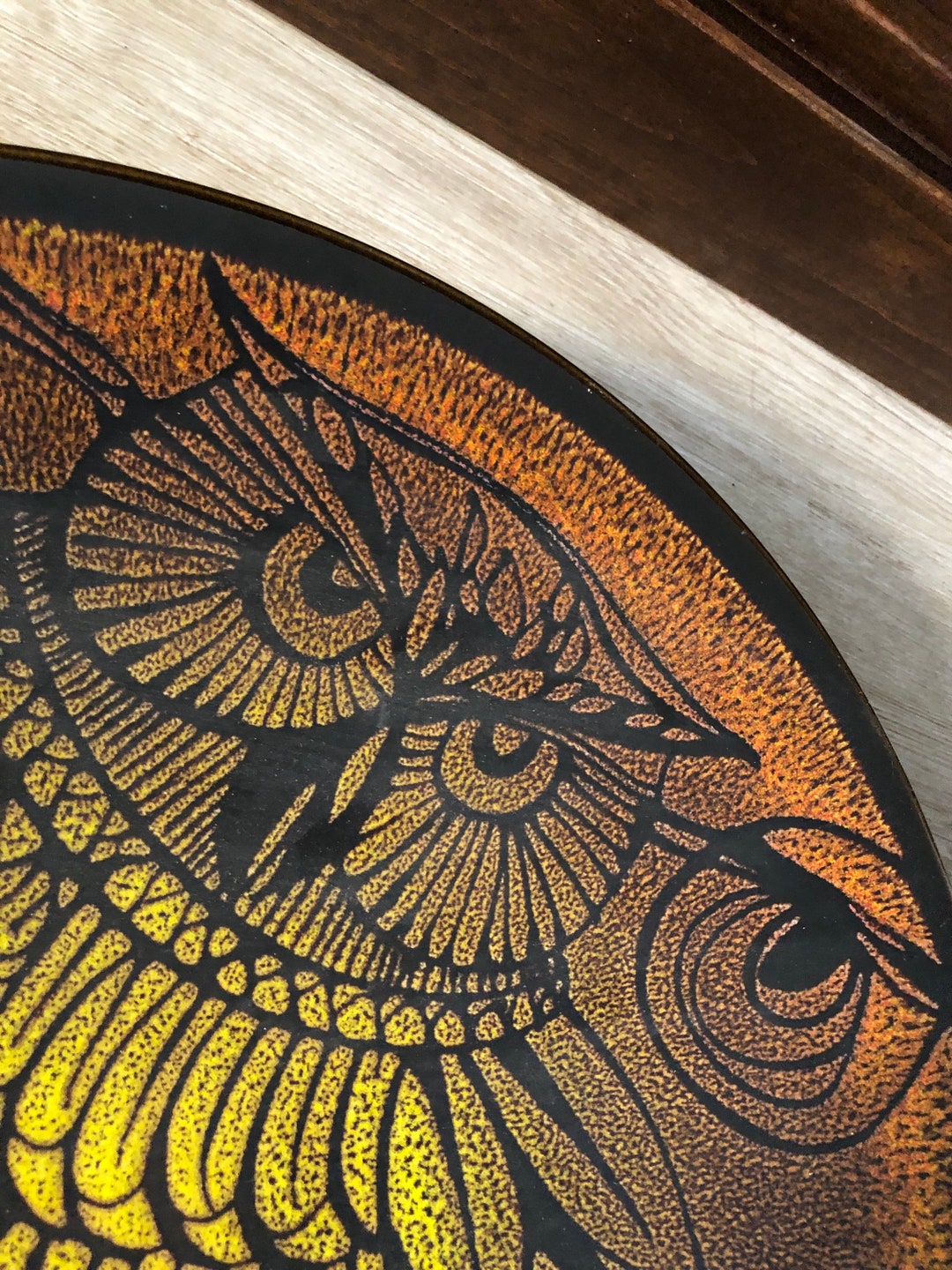 Vintage Poole Pottery Large Art Decor England 16 Diameter 1970s Art ...