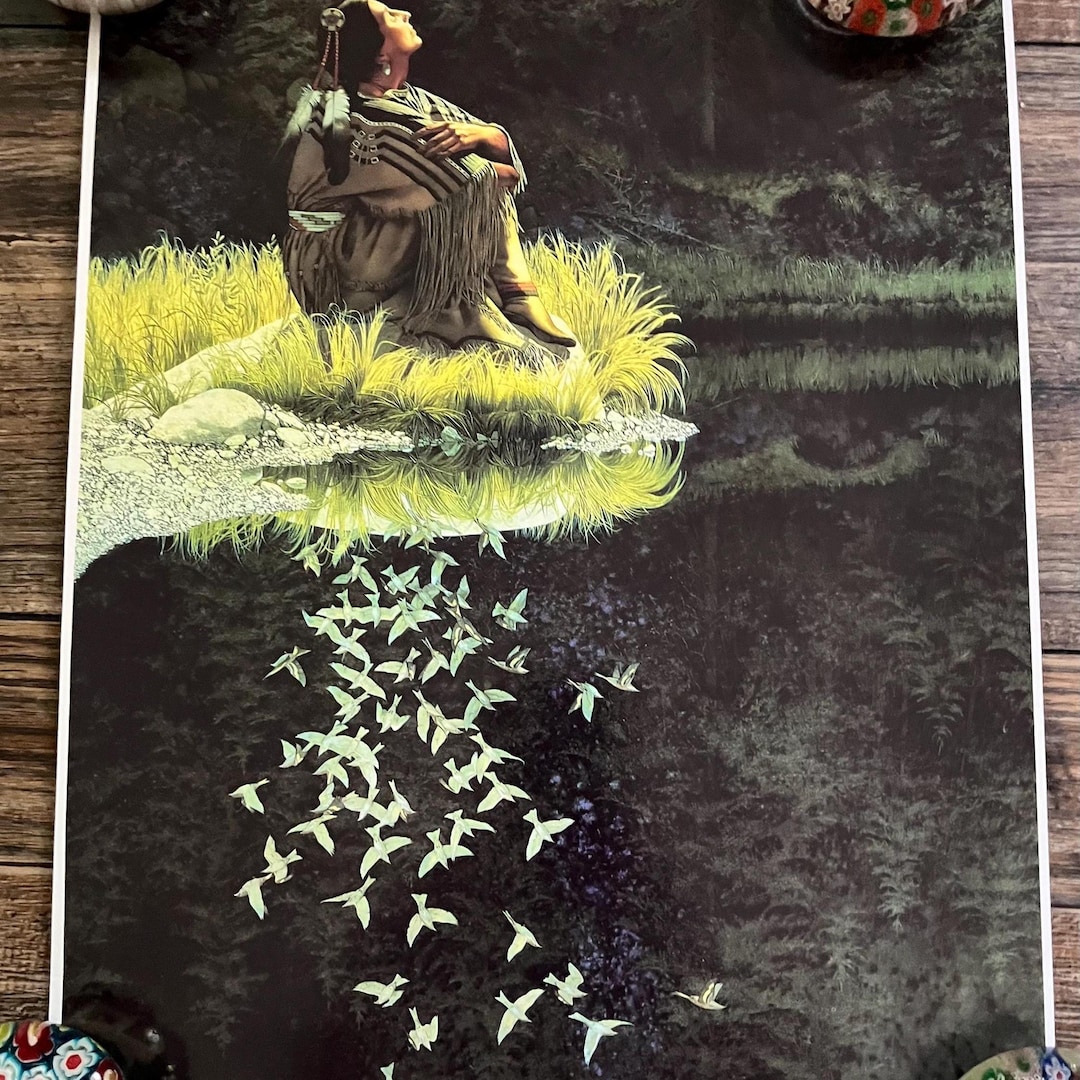 Vintage Bev Doolittle “let My Spirit Soar” Lithograph Print - Etsy