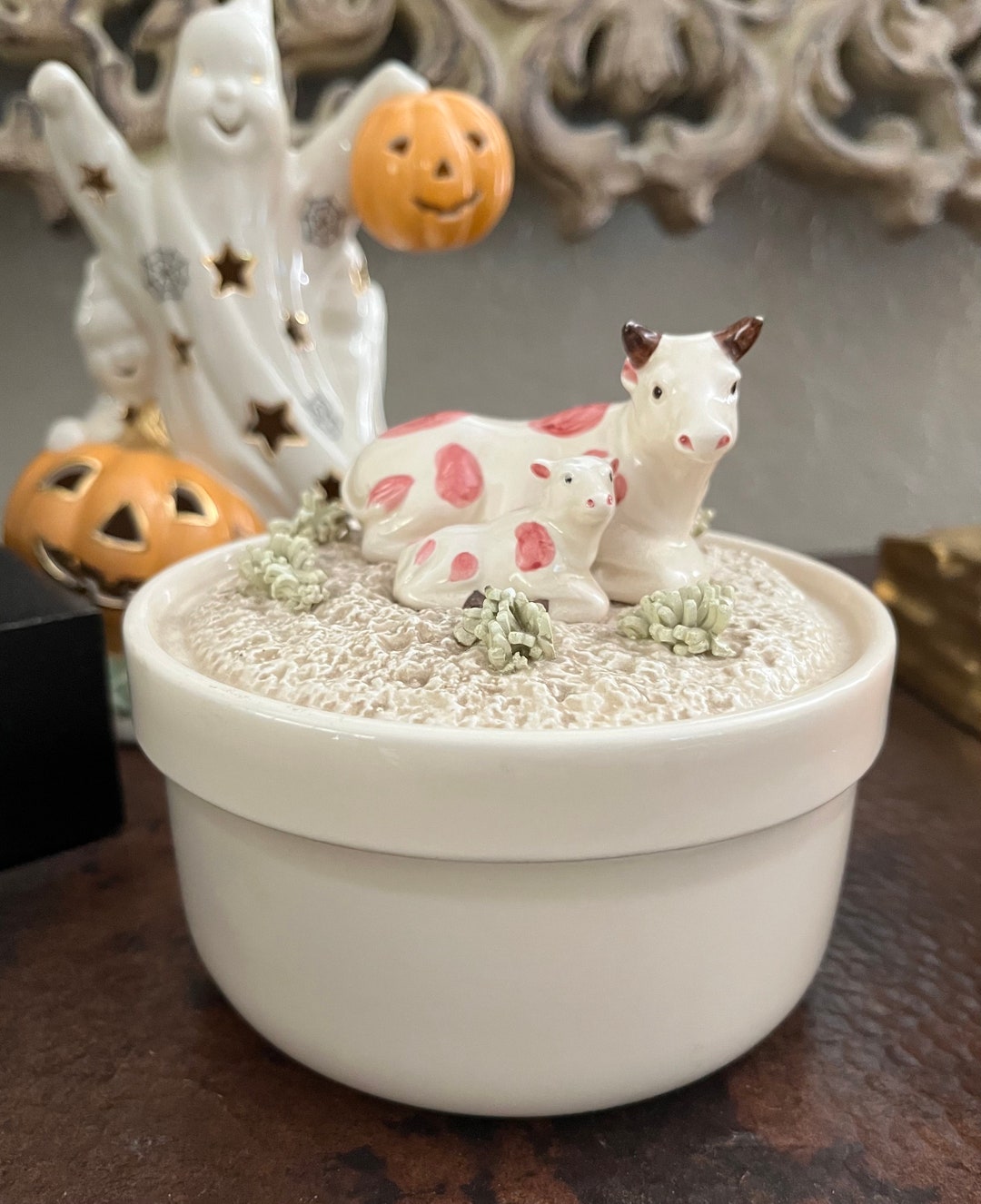Vintage Fitz and Floyd Butter Tub Jewelry Trinket Box - Etsy