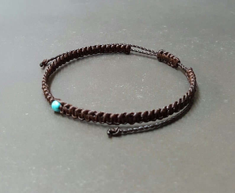 Handmade Friendship Bracelet Single Turquoise - Etsy