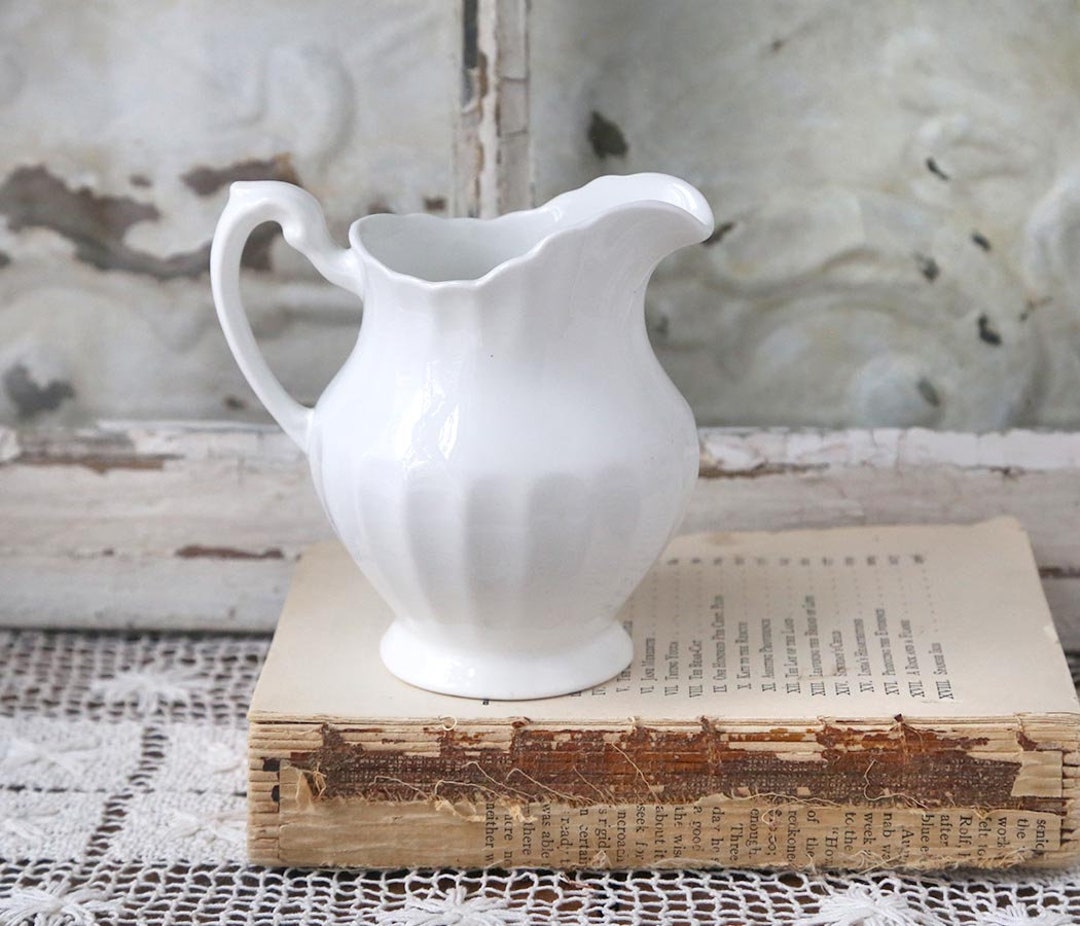 Vintage White Creamer, J&G Meakin Classic White Creamer, Vintage ...