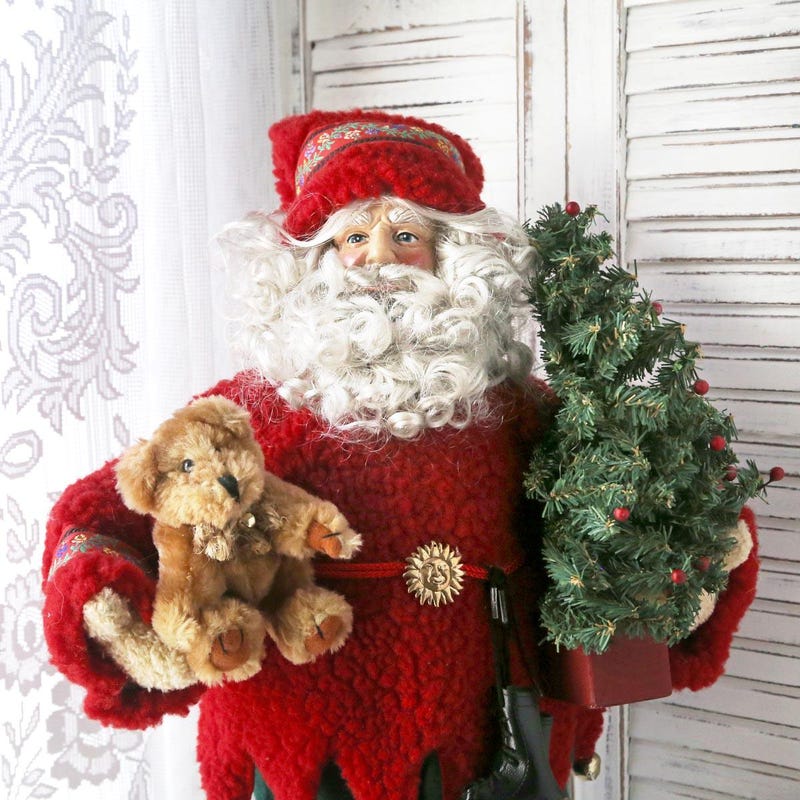 Large Santa Dolls - Etsy