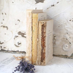 Rustic Book Bundle, Deconstructed Book Set, Cottage Books for Decor - Etsy