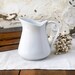 Vintage White Mug, Small White Pitcher, White Shaving Mug, Vintage ...