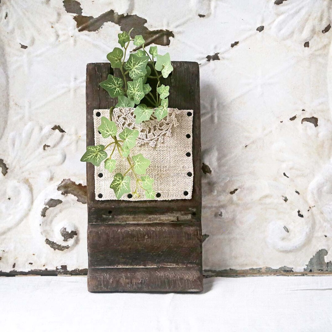 Vintage Wood Architectural Piece, Vintage Wood Plinth, Upcycled Wood ...
