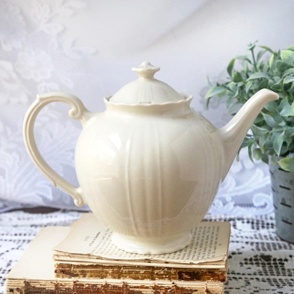 Cream Teapot - Etsy