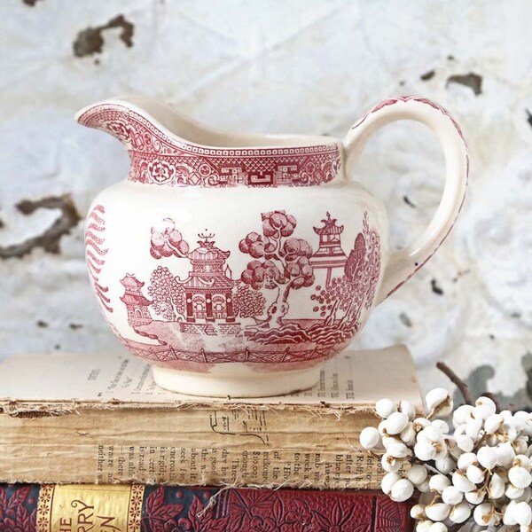 Red Transferware - Etsy