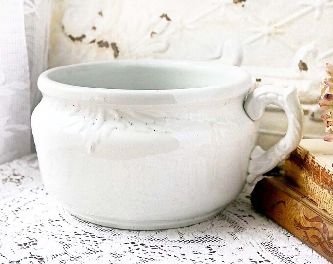 Ironstone Chamber Pot, Vintage Bathroom Decor, Made in England ...