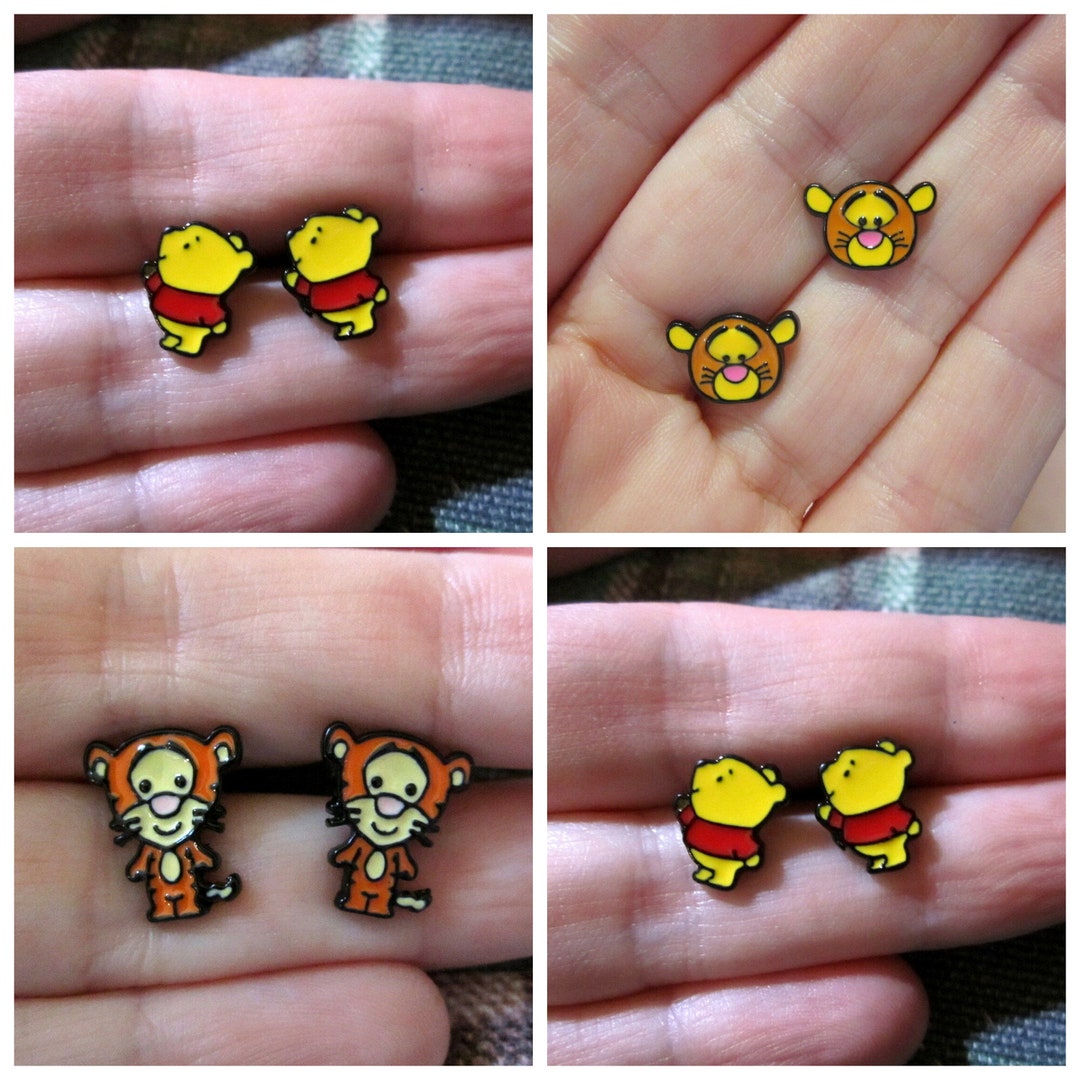 Character Bear Pig Tiger Earringshypoallergenic - Etsy