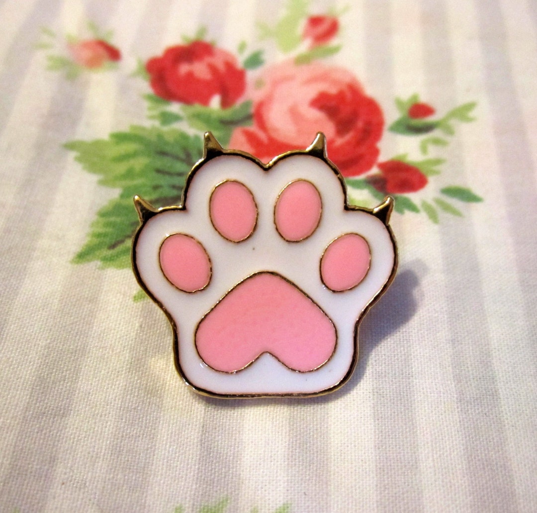 Paw Print Pin Dog Cat Pet Rainbow Bridge Memorialgold - Etsy